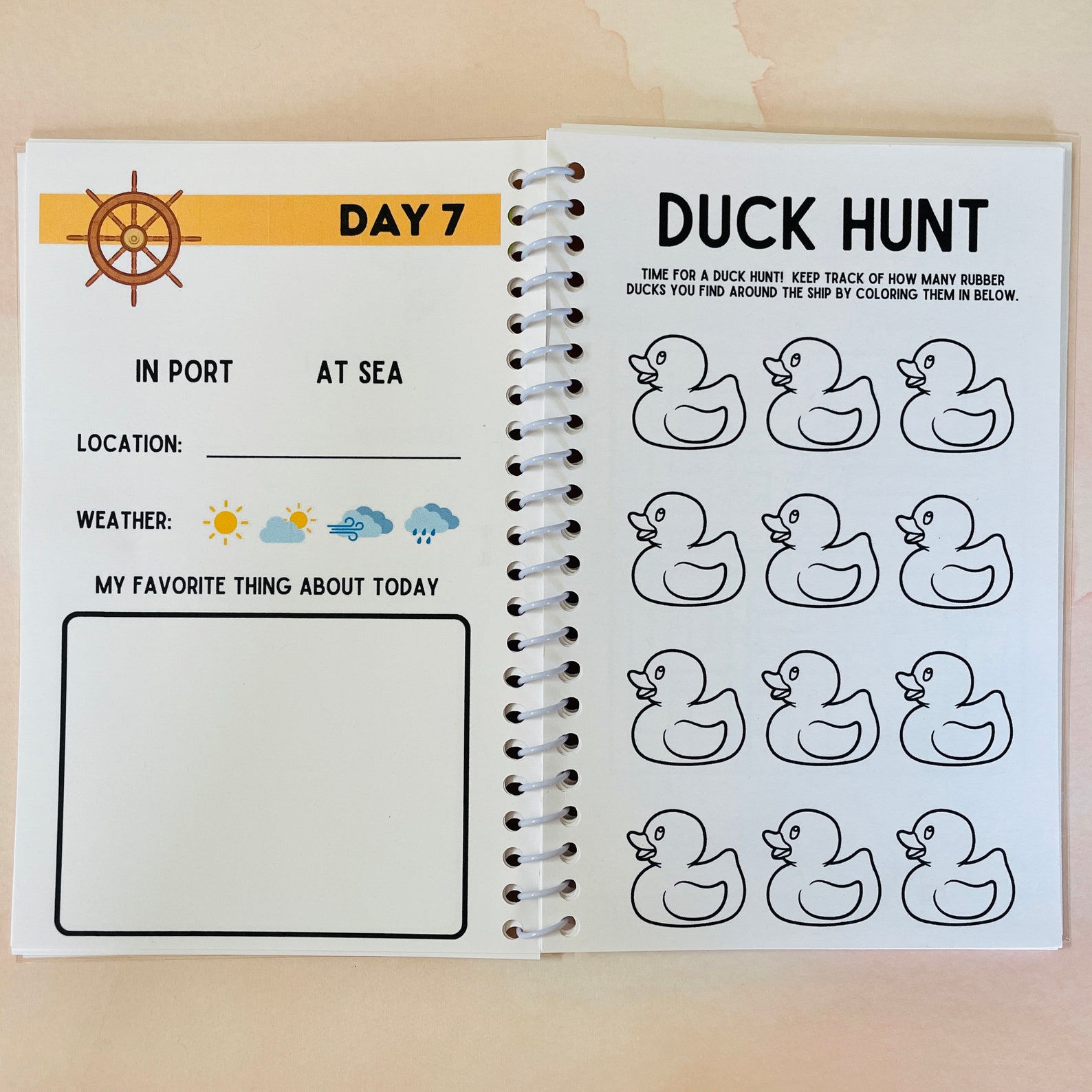 Cruise Journal Printable Digital Download Memory Keepsake Activity Busy ...