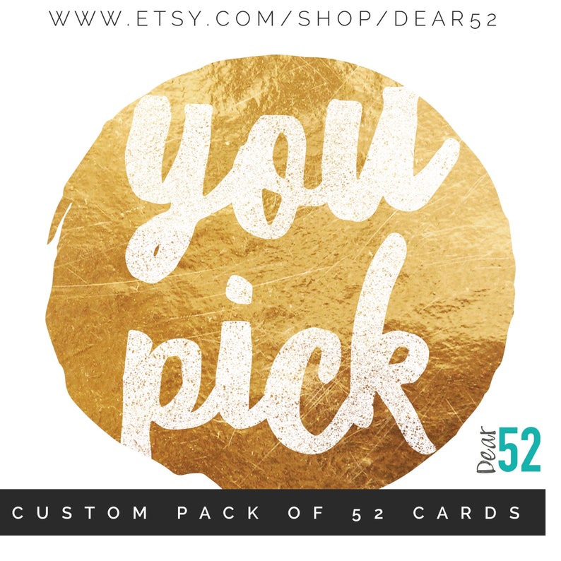 You Pick Custom Project Pack Dear 52 Project Pack Set of - Etsy