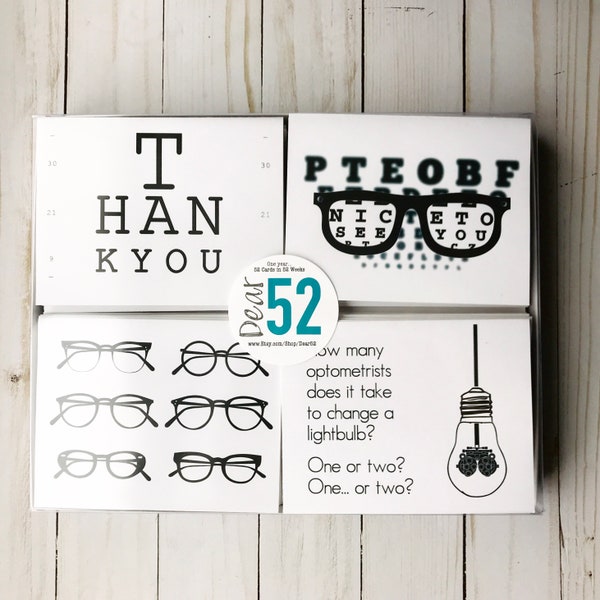 Optometry Thank You Cards - Etsy