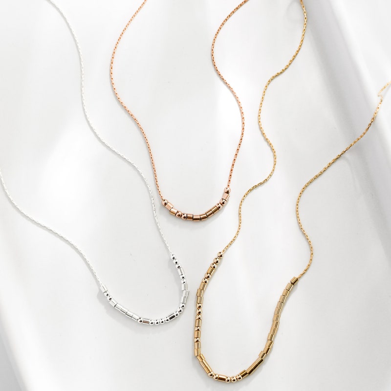 Gold Jewelry Morse Code - Etsy
