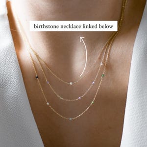 Dainty Birthstone Bracelet - Multiple Family Birthstone Bracelet - 14k ...