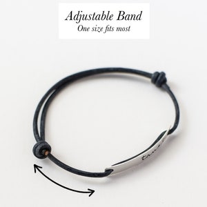 Custom Word Adjustable Leather Bracelets • Word of the Year 2023 ...