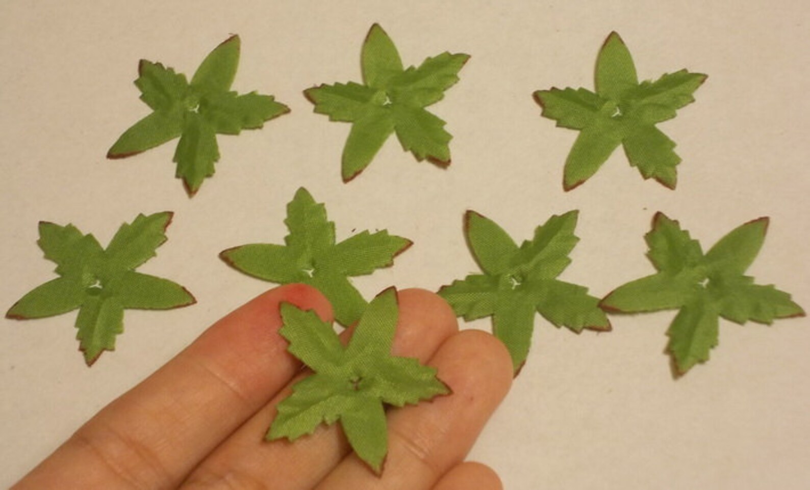 100 Sepal Size 1.25 Fabric Craft Sepal Satin Sepal - Etsy