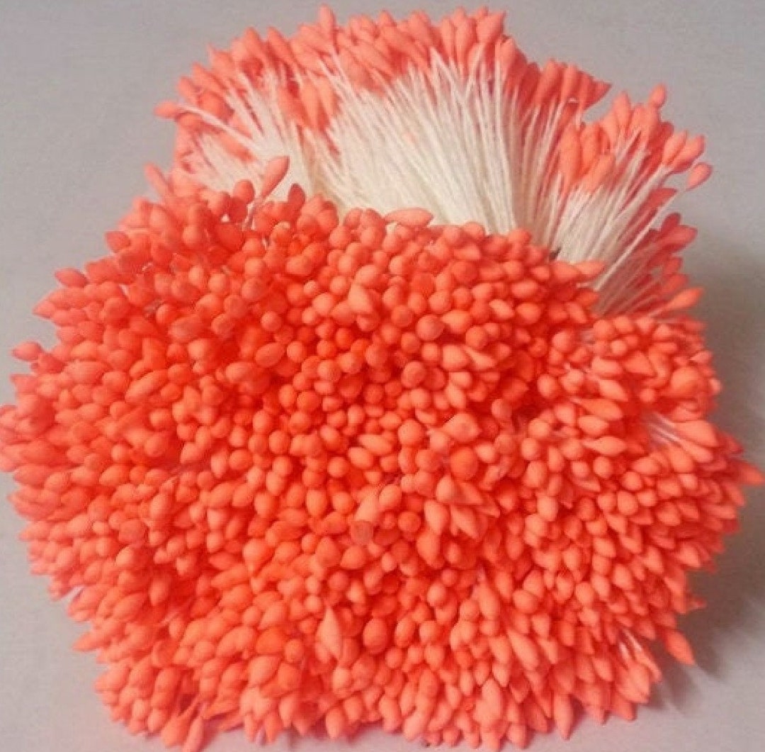 Coral Rice Flour Stamens: 1000 Pcs Millinery Supplies - Etsy
