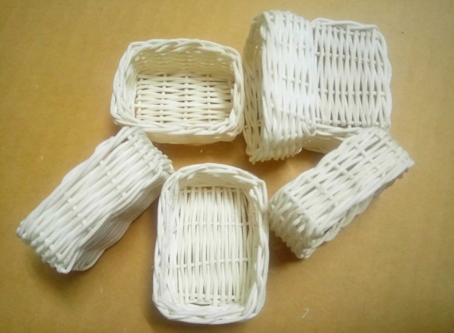 Mini Baskets 6 PCS size 1.25x2 Handmade Basket - Etsy