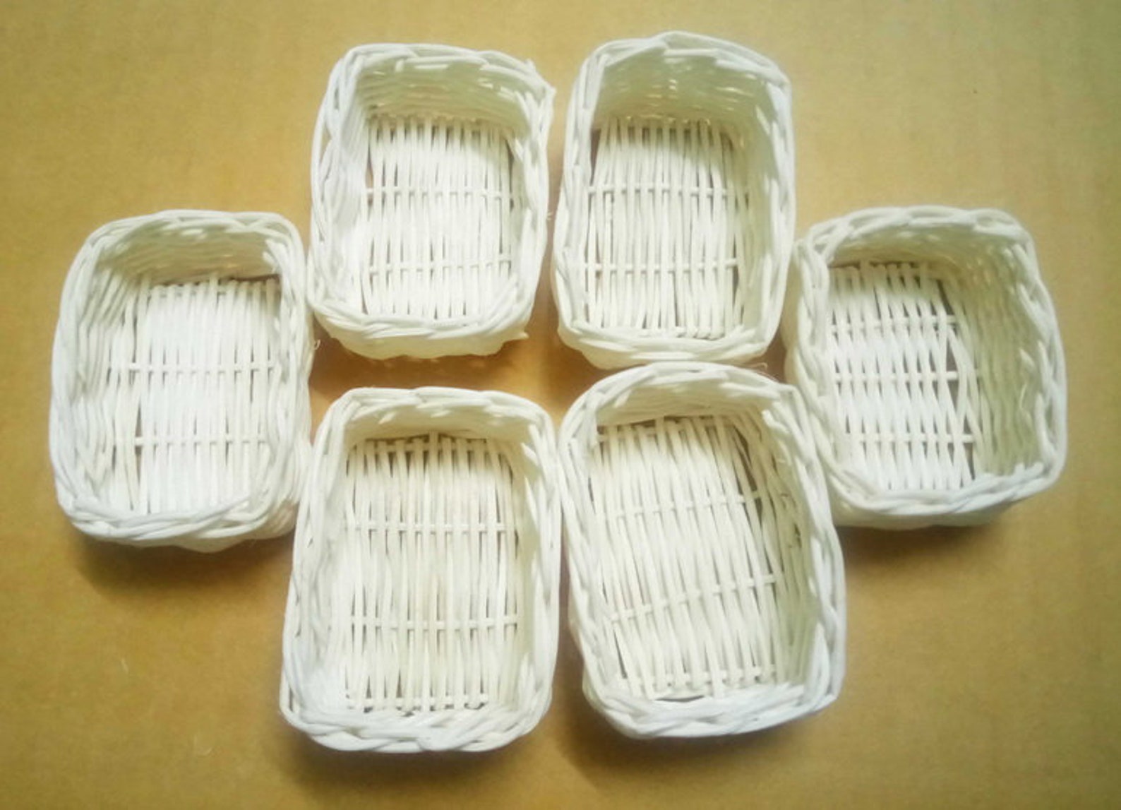 Mini Baskets 6 PCS size 1.25x2 Handmade Basket - Etsy