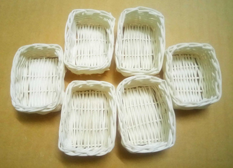 Mini Baskets 6 PCS size 1.25x2 Handmade Basket - Etsy