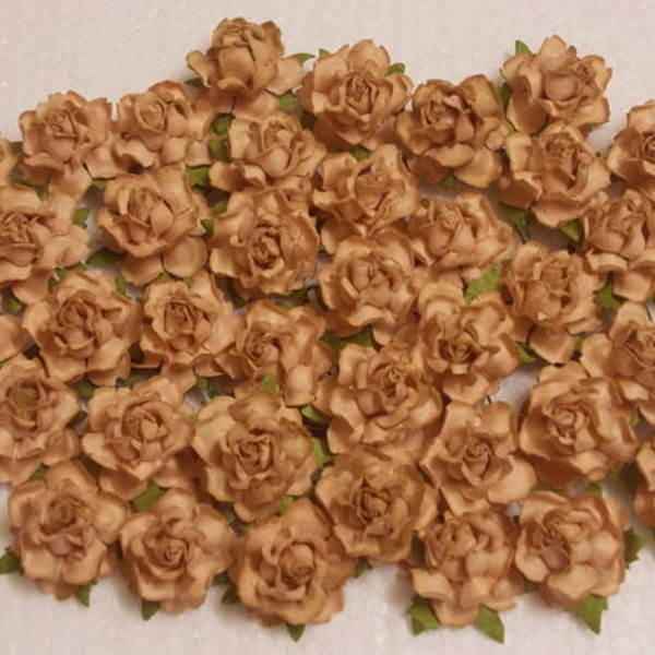 Brown Paper Flowers - Etsy