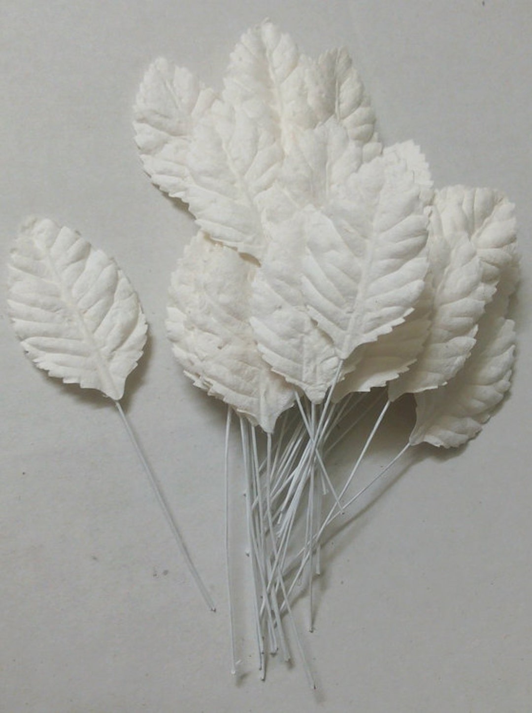 100 Big Leaf (size 1.25"x2") Mulberry Paper Craft Leaves, Paper Leaf ...
