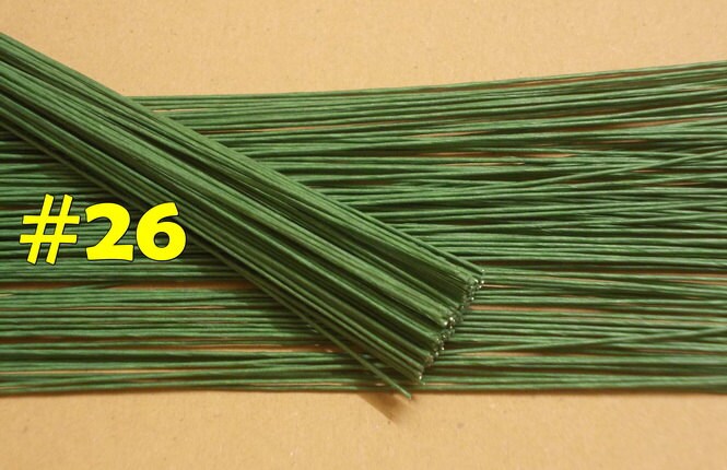 100 Wire Stemsgauge26 length 12 X 0.65 Mm Floral | Etsy