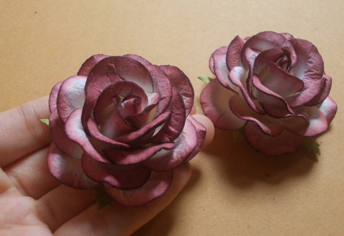 6 Flowers size 2.5 Mulberry Paper Craft Flower Paper - Etsy