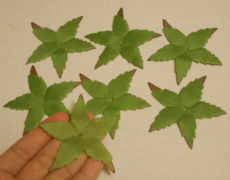 100 Sepal Size 2.26 Fabric Craft sepal Satin sepal | Etsy