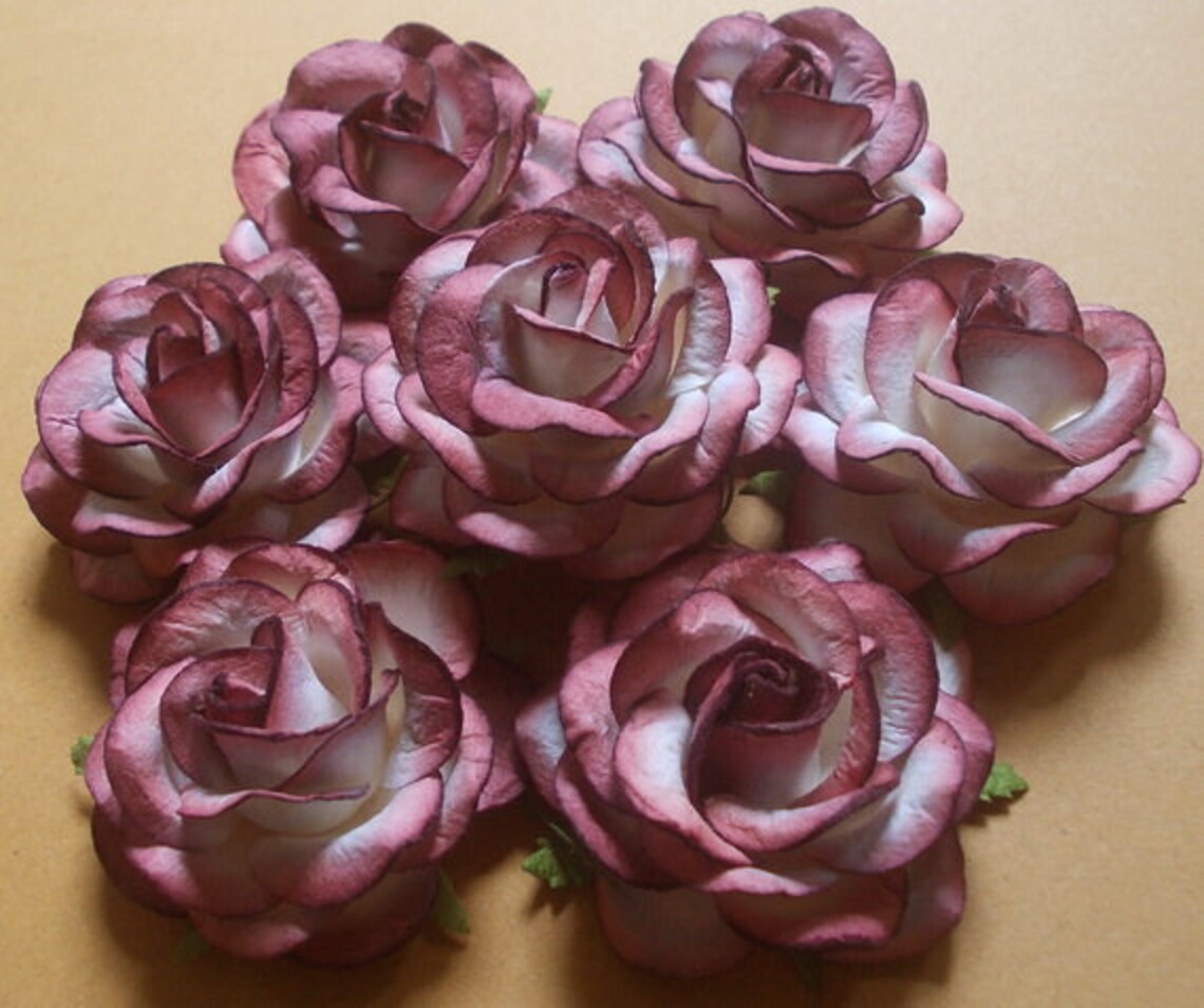 6 Flowers size 2.5 Mulberry Paper Craft Flower Paper - Etsy