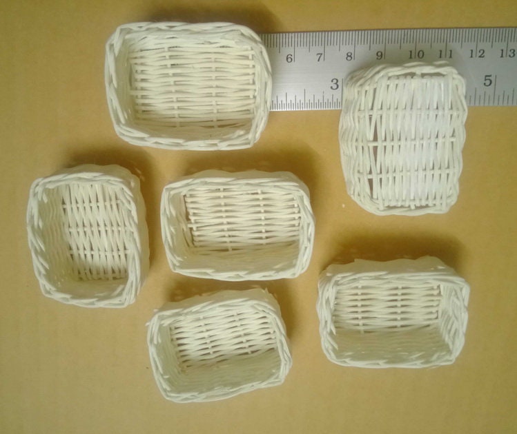 Mini Baskets 6 PCS size 1.25x2 Handmade Basket - Etsy