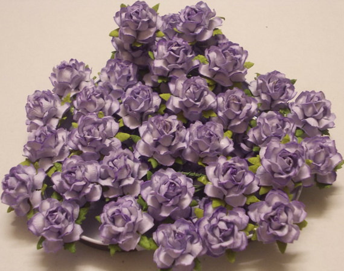 25 Paper Flowers size 1 Mulberry Paper Craft Flower | Etsy