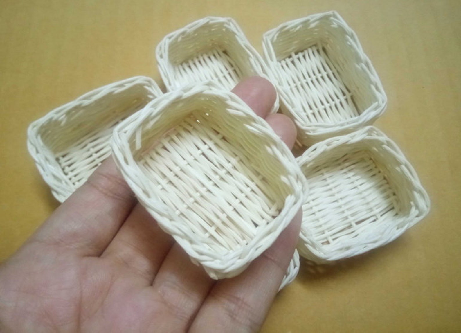 Mini Baskets 6 PCS size 1.25x2 Handmade Basket - Etsy