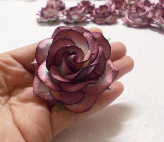 6 Flowers size 2.5 Mulberry Paper Craft Flower Paper - Etsy