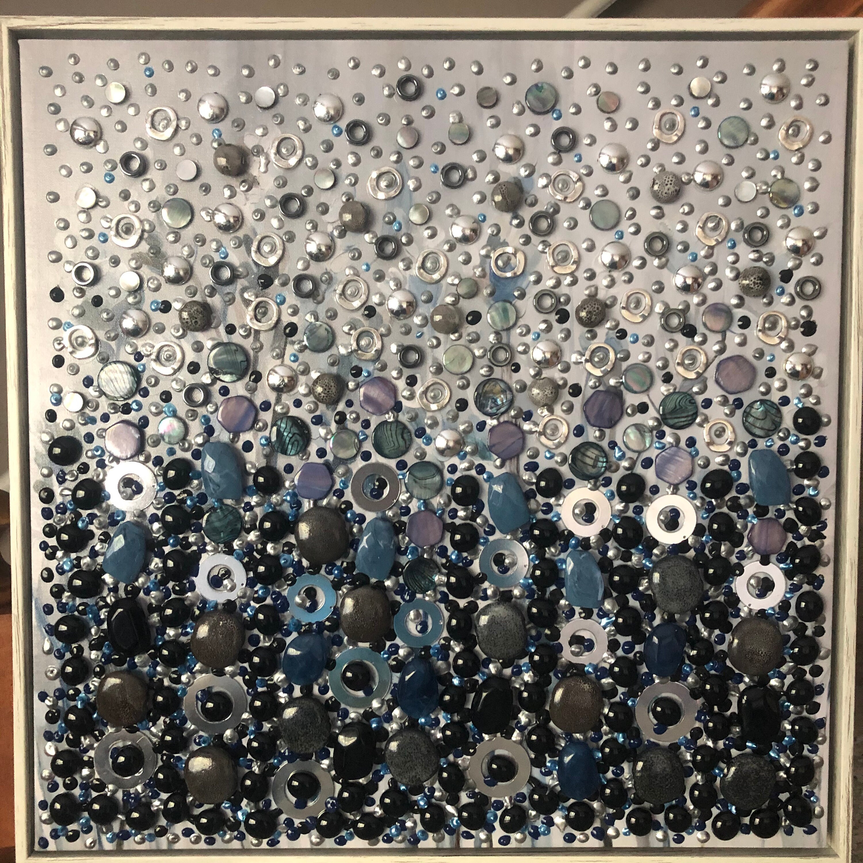 3D Abstract Mixed Media Large Wall Art bubbling Up Textured Mosaic ...