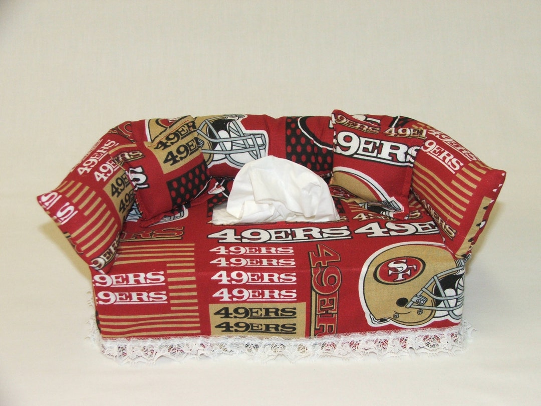 San Francisco 49ers NFL Fabric Tissue Box Cover. Includes FREE Tissue ...