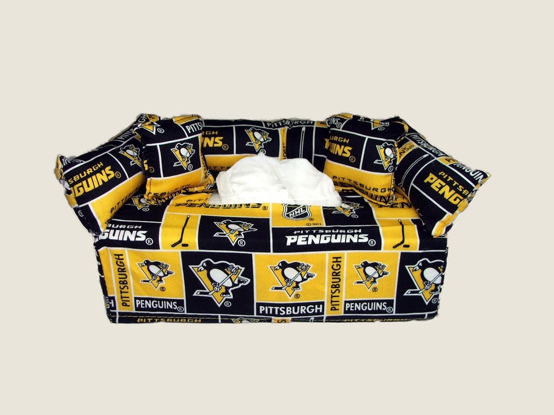 Pittsburgh Penguins Fabric Tissue Box Cover. Includes FREE Tissue - Etsy
