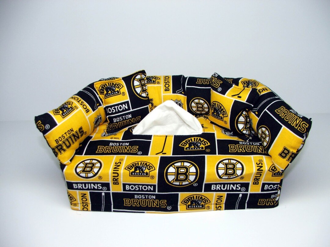 Boston Bruins Fabric Tissue Box Cover. Includes FREE Tissue FREE ...