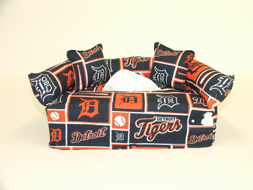 Detroit Tigers MLB Fabric Tissue Box Cover, Includes FREE Tissue - Etsy
