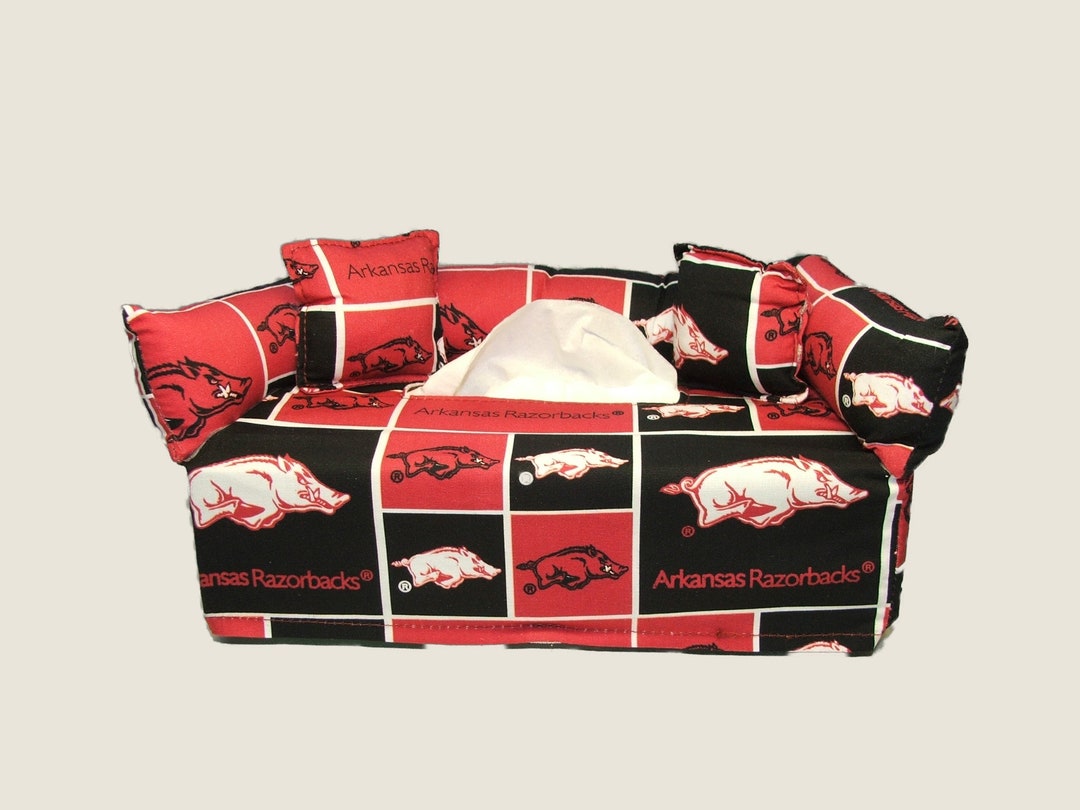 University of Arkansas Fabric Tissue Box Cover. Includes FREE Tissue - Etsy