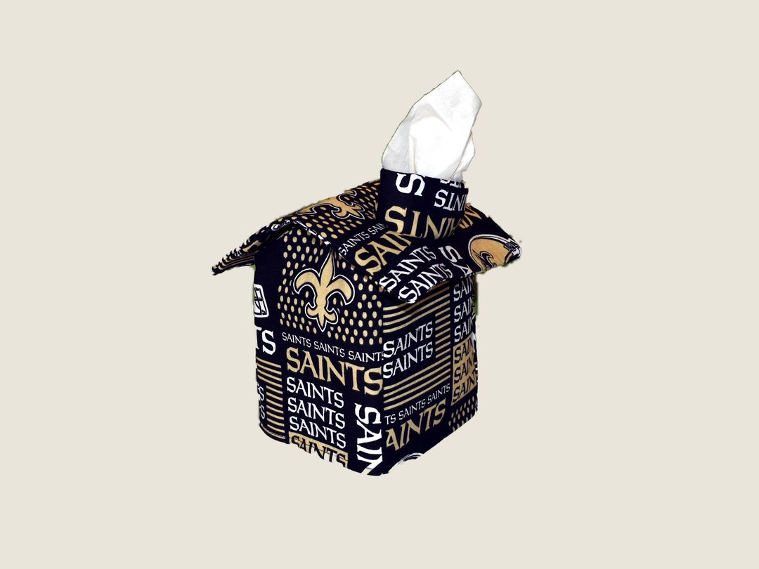 New Orleans Saints NFL Fabric SQUARE Tissue Box Cover - Etsy