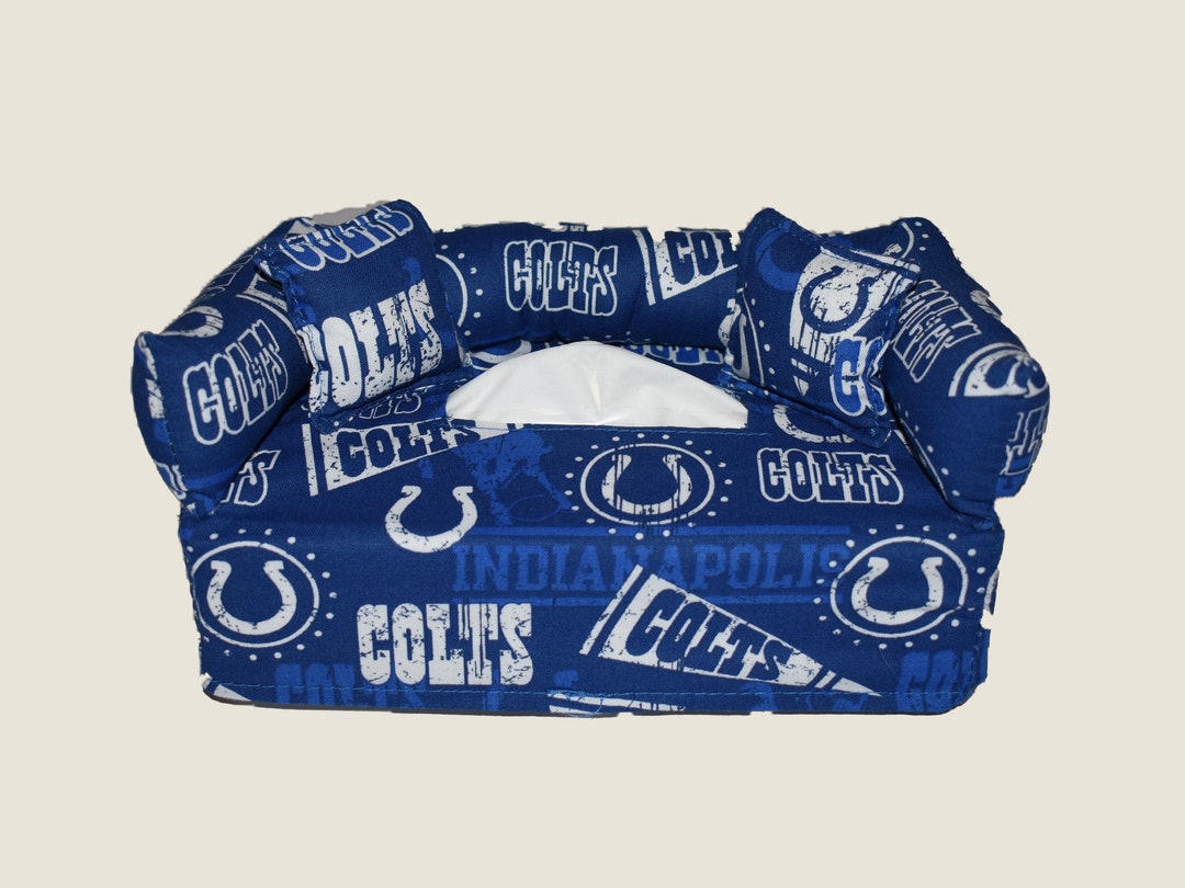 Indianapolis Colts NFL Fabric Tissue Box Cover, Includes FREE Tissue - Etsy