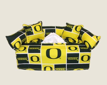 Fabric Sofa Couch Tissue Box Cover Sports cleveland - Etsy