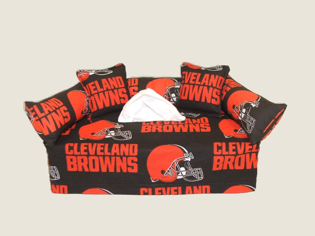 Cleveland Browns NFL Fabric Tissue Box Cover. Includes FREE Tissue. - Etsy