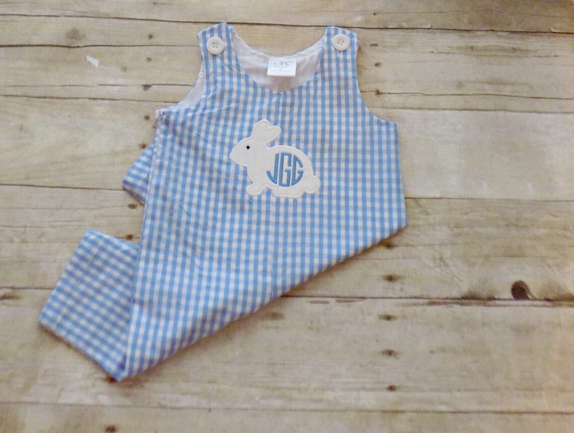 Baby Boys Longall Baby Boy Outfit Bunny Longall Blue - Etsy