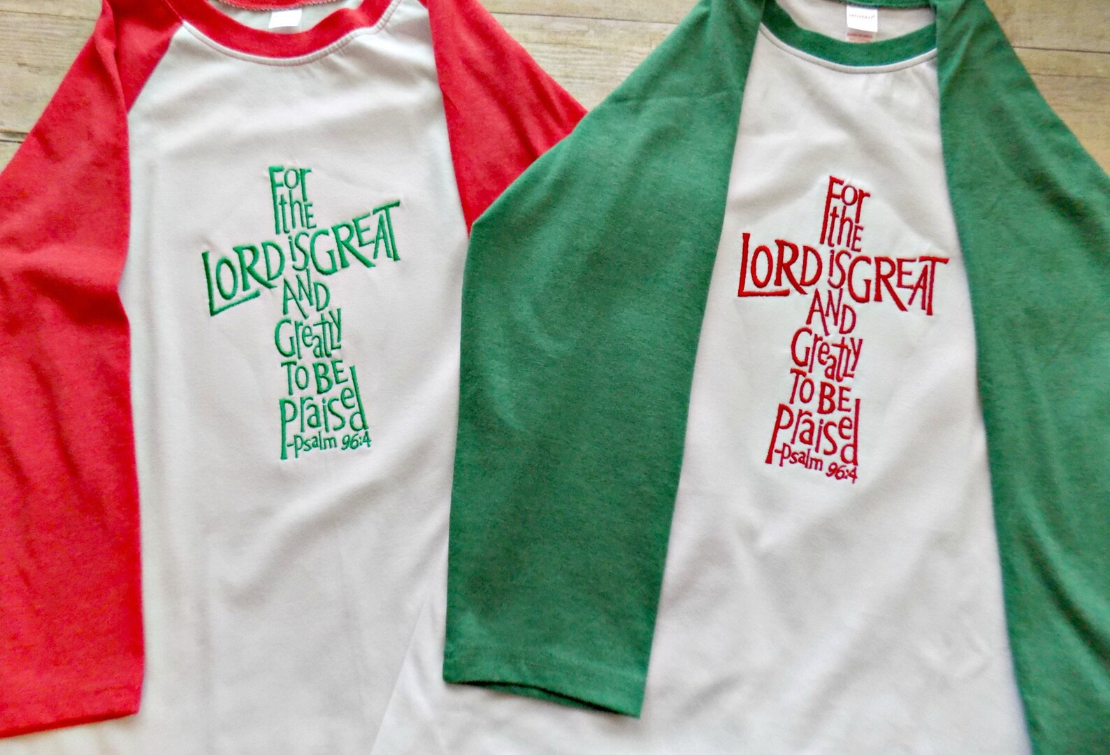 Childrens Christmas Shirt Raglan Christmas Tree Red | Etsy