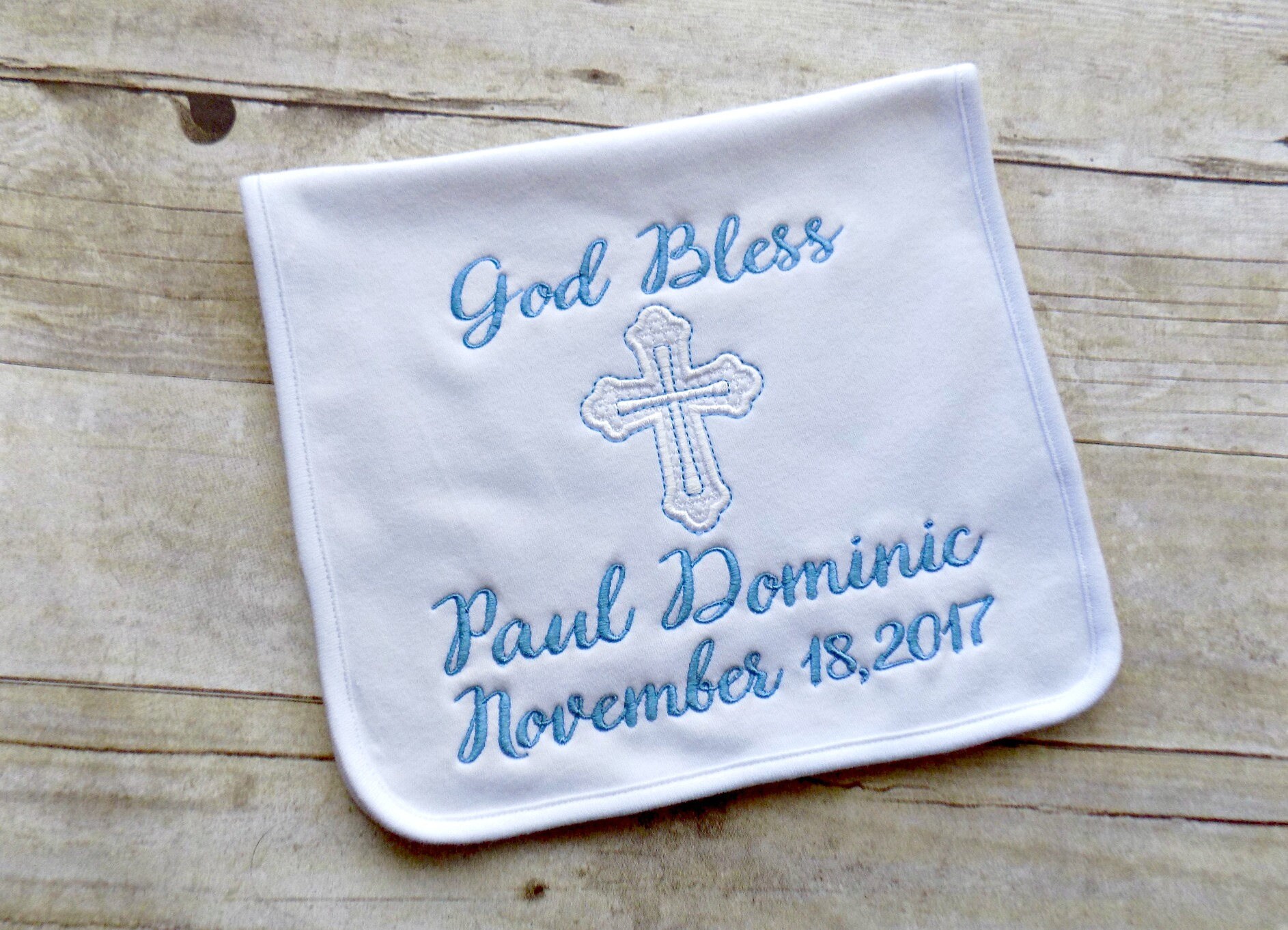 Baby Boy Embroiderd Baptismal Gift Baby Boy Baptism Gift | Etsy