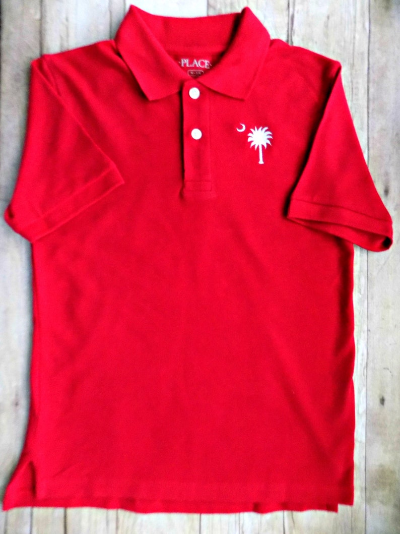 Boys Palmetto Polopalmetto Treeboys South Carolina State - Etsy
