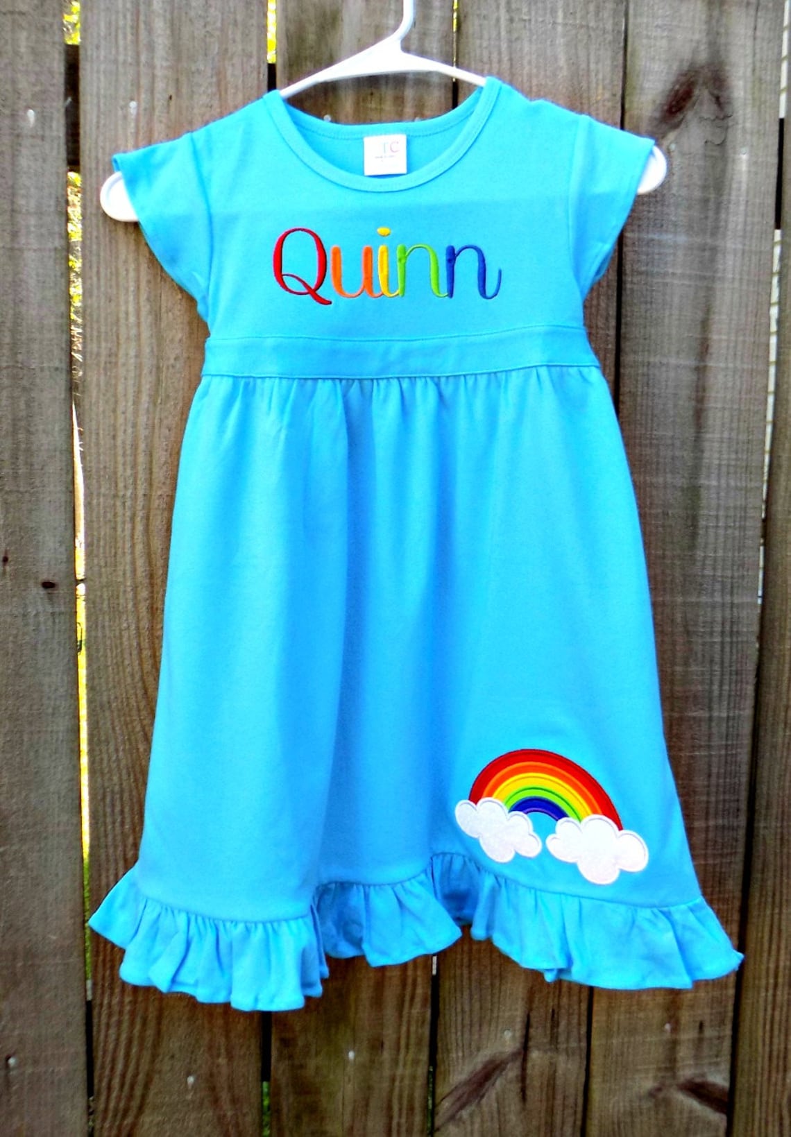 Girls Rainbow Dress Girls Rainbow Birthday Dress Toddlers | Etsy