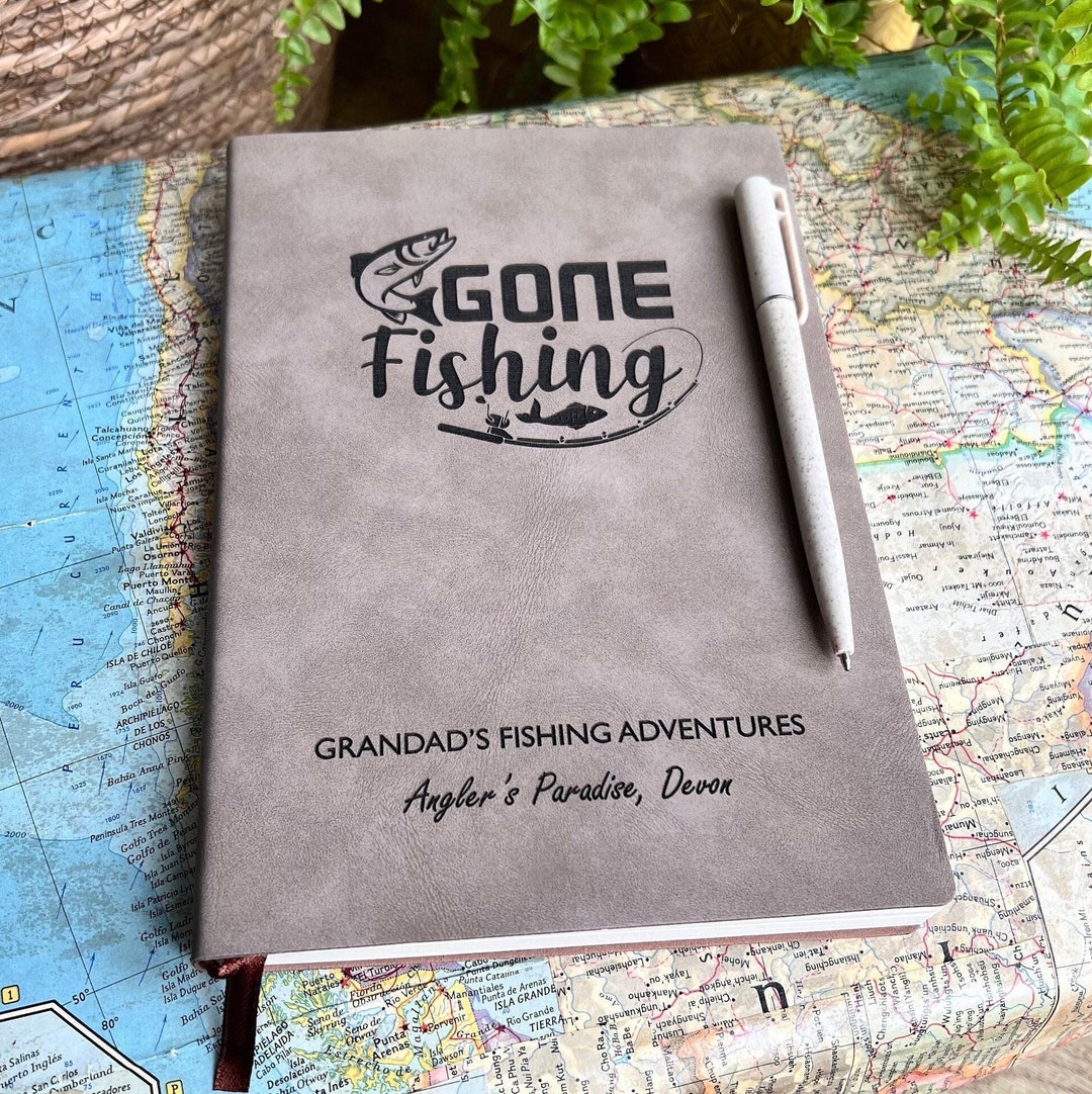 Personalised Fishing Journal, Fishing Log, Fishing Grandad Gift ...