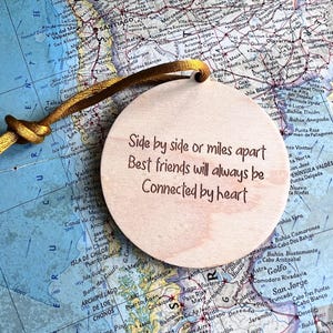 Personalised Under the Same Sky Christmas Bauble, Long Distance Best ...