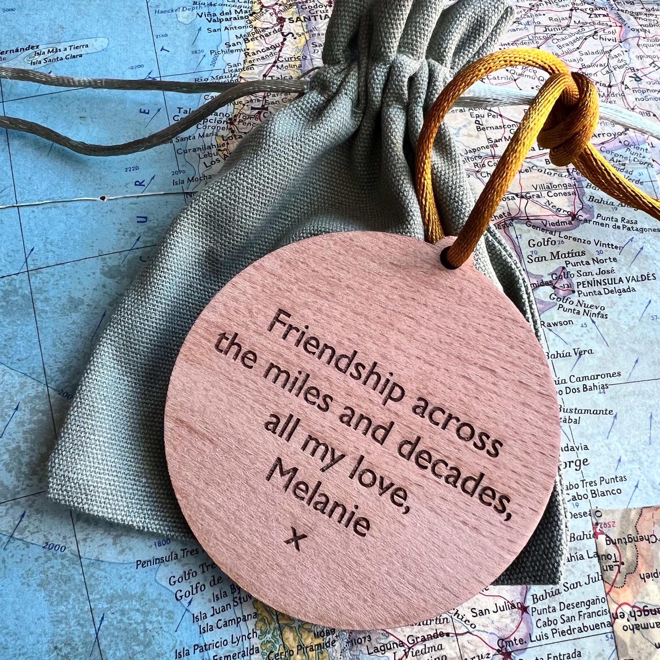 Personalised Under the Same Sky Bauble, Long Distance Australia Gift ...