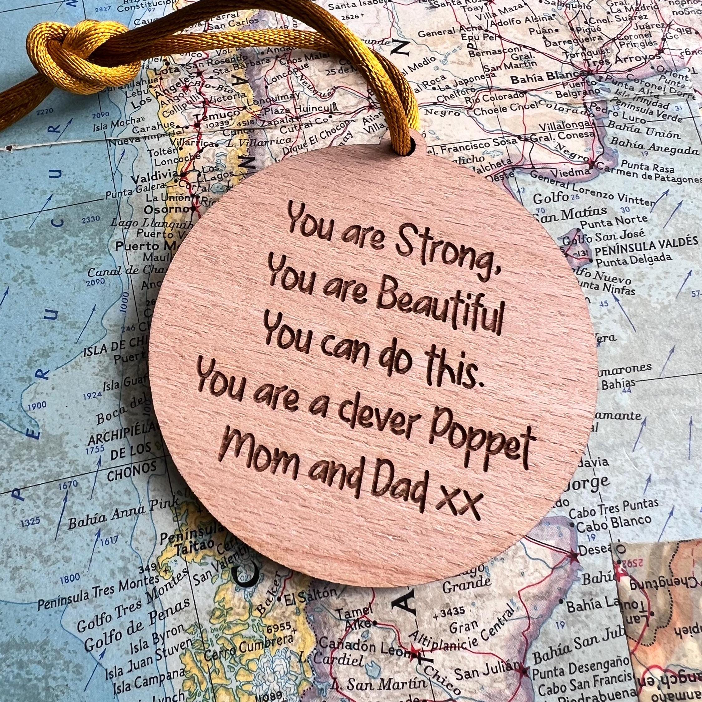 Personalised Under the Same Sky Christmas Bauble, Long Distance Best ...
