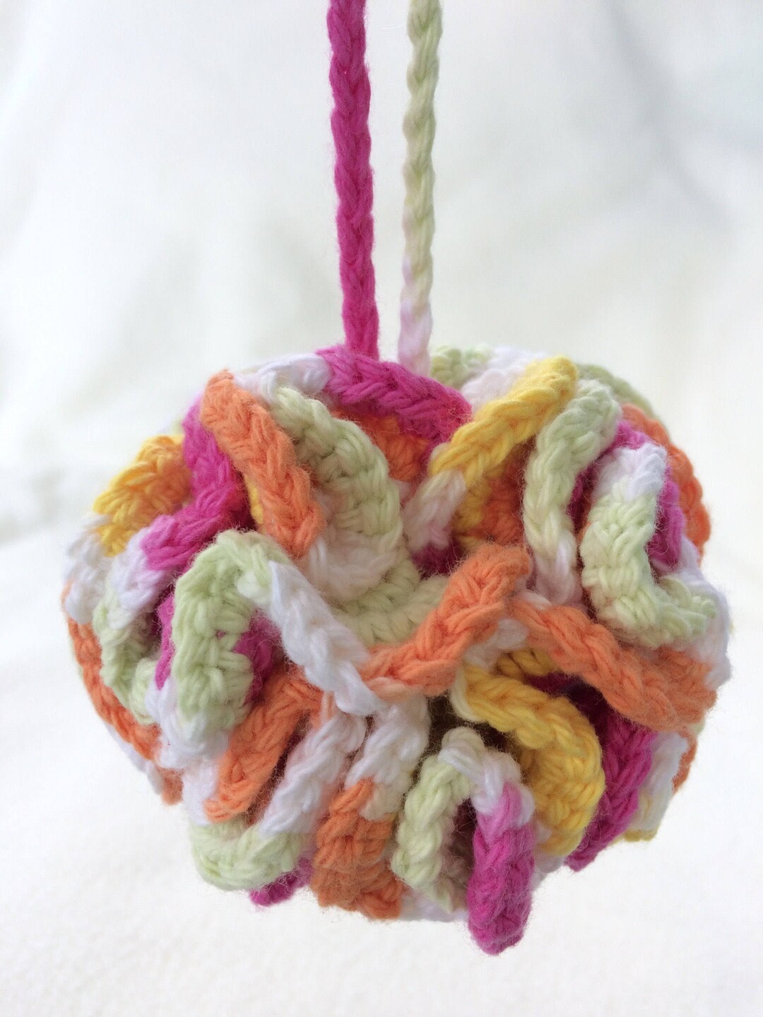 Shower Scrubby Puff Bath Pouf 100% Cotton Cotton Cleansing Scrubby Re ...