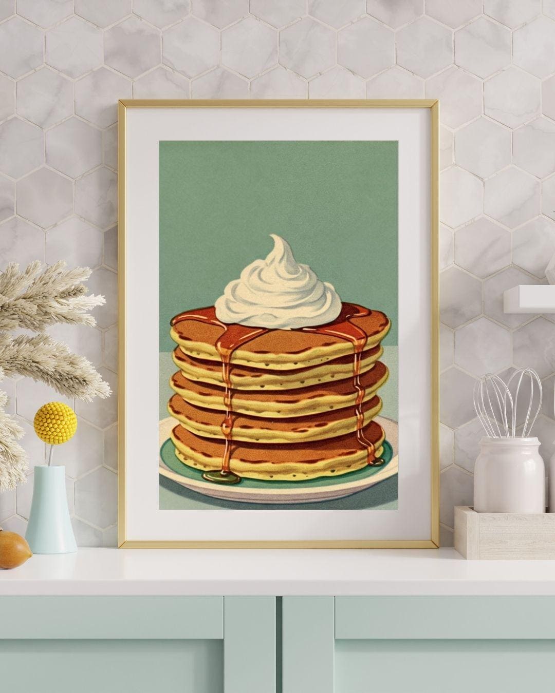 Vintage Kitchen Art Print, Vintage Kitchen Wall Art, Kitchen Wall Art ...