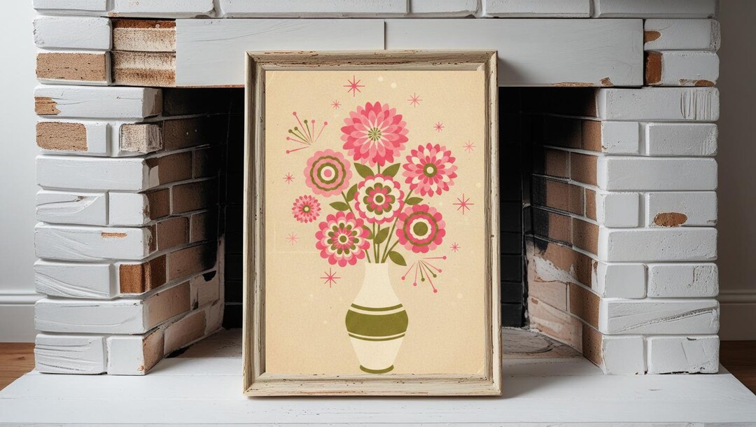 Floral Art Print, Downloadable Art, Downloadable Prints, Vintage Prints ...