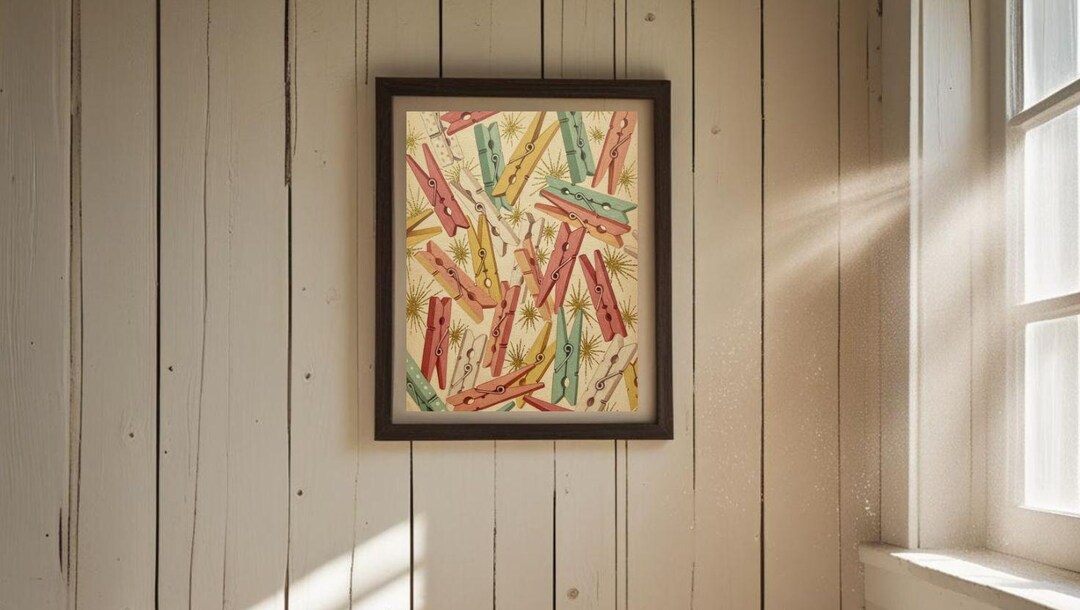 Laundry Room Wall Art, Mid Century Wall Art, Downloadable Art ...
