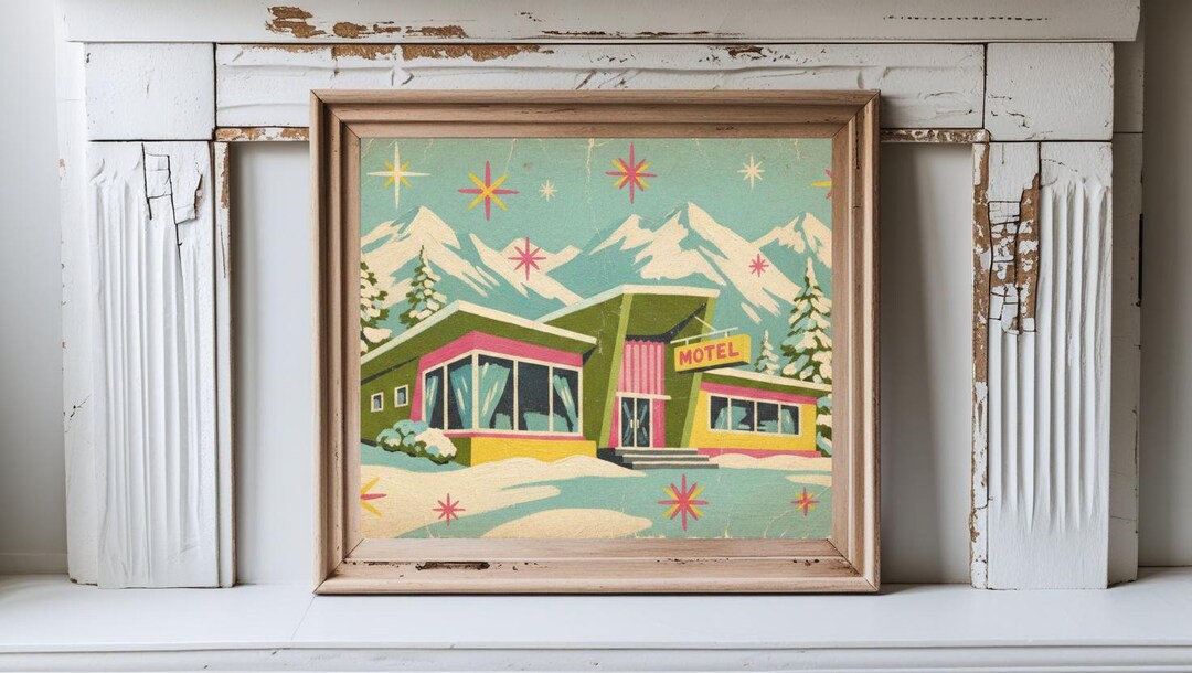 Vintage Winter Print, Downloadable Art, Downloadable Prints, Vintage ...