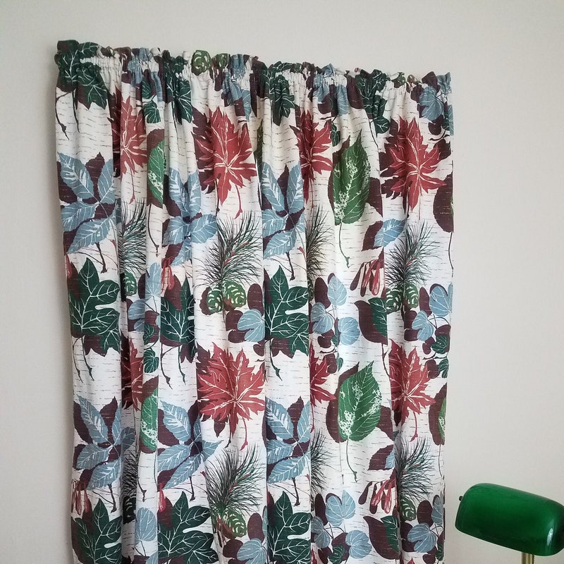 Barkcloth Curtains - Etsy