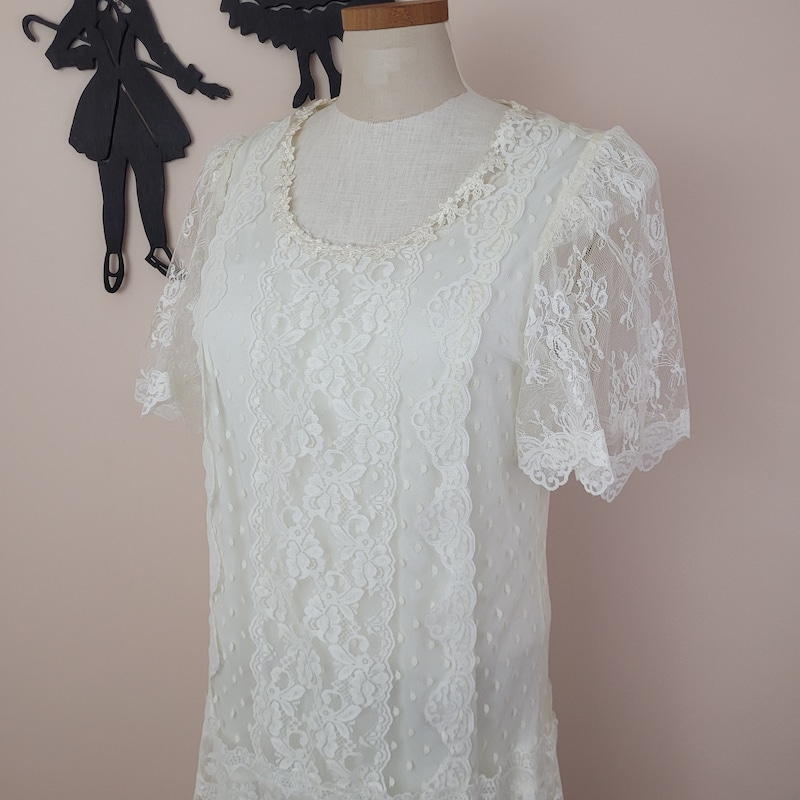 Cream Lace Dress - Etsy