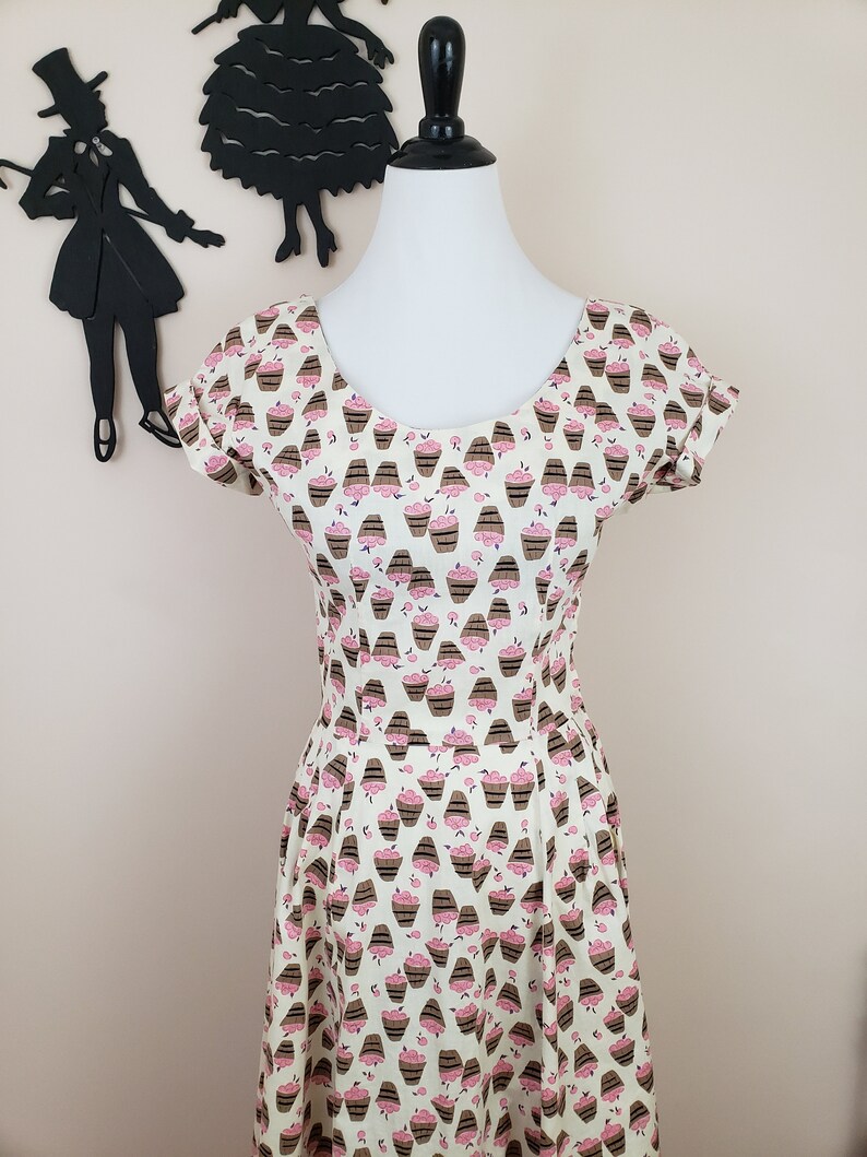 Vintage 1950's Novelty Apple Print Dress / 60s Pink Apple | Etsy