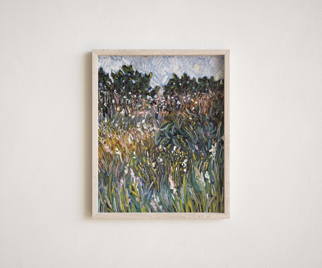 Impressionist Meadow Art Print on Canvas | Rooted Here - Etsy