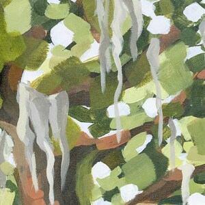 Green Oak Tree Canvas Art Print | Friendship Circle, Hammond, LA - Etsy